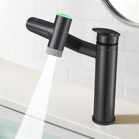 Herobai Modern Bathroom Faucet 1 Hole With Temperature Display Matte