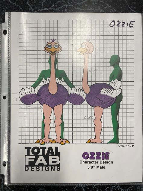 Willys Wonderland Ozzie The Ostrich 1 Of 1 Original Costume Nicolas