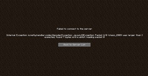 How Do I Fix This Error I Use Aternos Server And I Play On Tlauncher 1