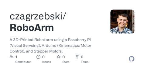 Github Czagrzebskiroboarm A 3d Printed Robot Arm Using A Raspberry