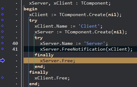 Component Life Cycle Management And Free Notifications Mechanism In Delphi SOFTACOM