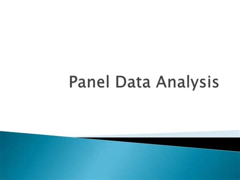 Panel Data Analysis Pptx