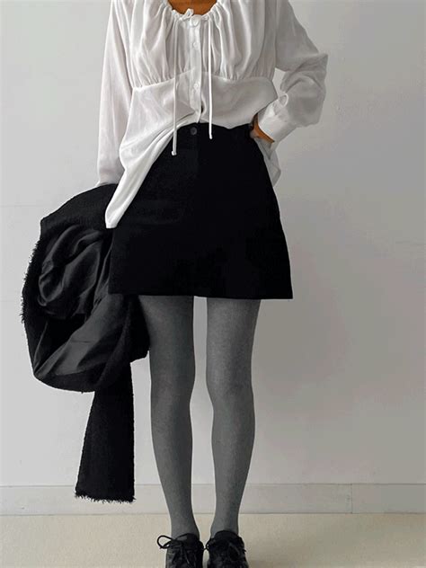 인챈트미 브링 코듀로이 A라인 미니 스커트 3c