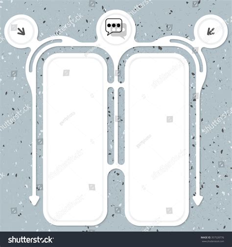 Two Connected Frames Your Text Speech Stock Vector Royalty Free Shutterstock