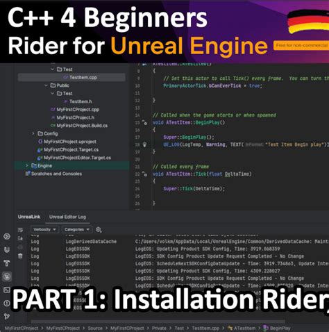 Unreal Engine 5 C Beginner Deutsch Part 1 Installation Rider Visual Studio Net