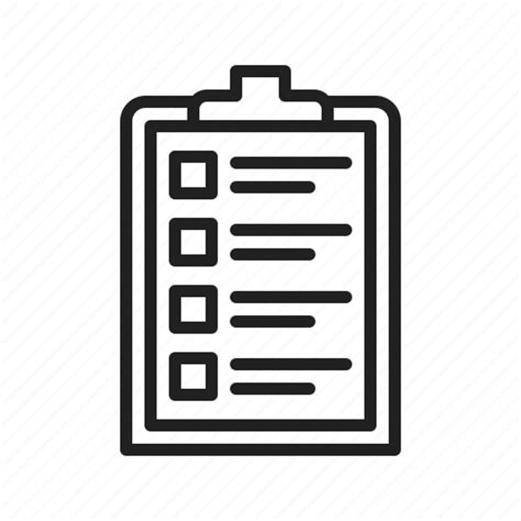 Clipboard Task List Checklist To Do Planning List Work Icon