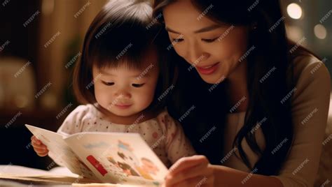 사랑 스러운 행복 한 어머니 와 자녀 의 초상화 Ai 생성 이미지