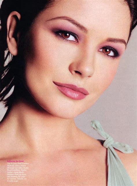 Catherine Zeta Jones In Allure February 2001 Hooded Eye Makeup