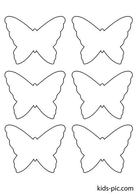 Шаблон бабочки для вырезания из бумаги распечатать