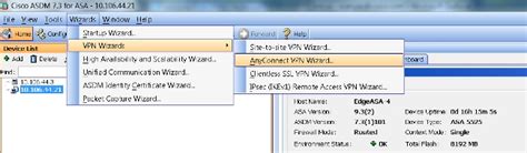 Networking Security Configure AnyConnect Secure Mobility Client With Split Tunneling On An ASA