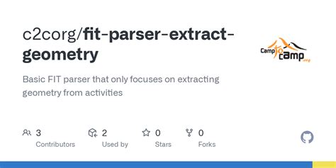 Github C2corgfit Parser Extract Geometry Basic Fit Parser That Only Focuses On Extracting