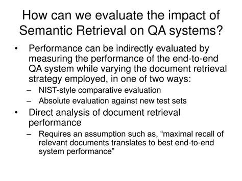 Ppt Semantic Retrieval For Question Answering Powerpoint Presentation