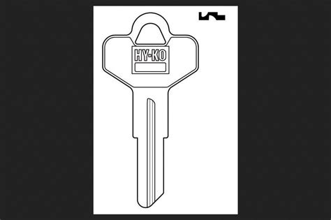 Hy Ko Key Blank Cylinder Dexter Ez De4 Single Sided 10 Pc Bag Upc