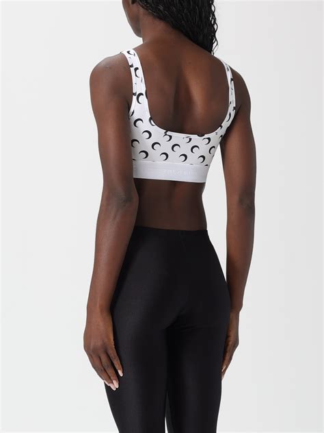 Marine Serre Top Woman White Wuw055bcjer0001 Gigliocom