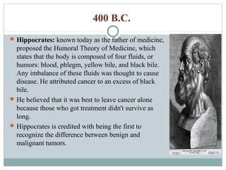 Timeline Of Cancer Ppt