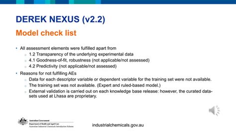 Qsar Assessment Framework Presentation Australian Industrial Chemicals Introduction Scheme Ppt