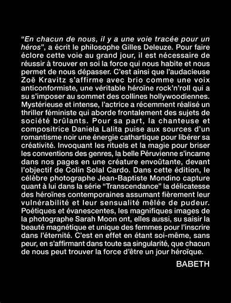 Numéro 236 “héroïque” Lédito De Babeth Djian