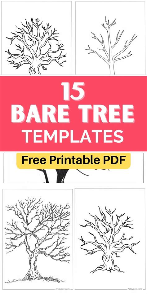 Printable Bare Tree Template
