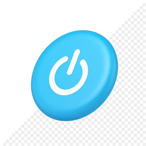 종료 버튼 에너지 스위치 전원 시작 중지 웹 앱 디자인 3d 아이소메트릭 현실적인 아이콘 켜기 프리미엄 Psd 파일