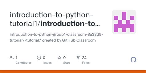 Github Introduction To Python Tutorial1introduction To Python Group1 Classroom 8a38d9