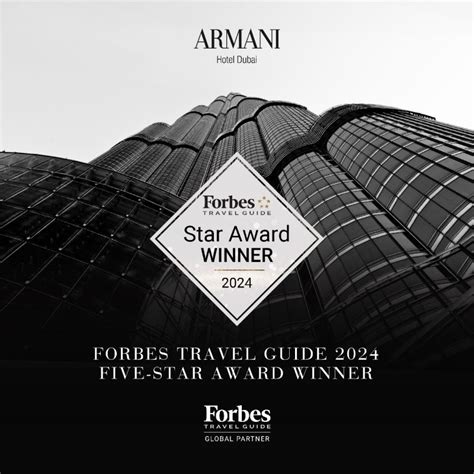 Delighted To Announce That Armani Hotel Dubai Achieved Five Star Award