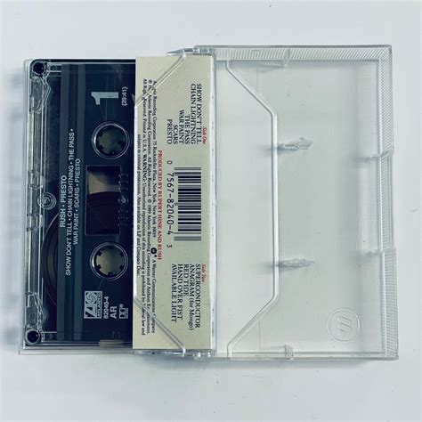 Rush Presto Cassette Tape Used Vinyl Command