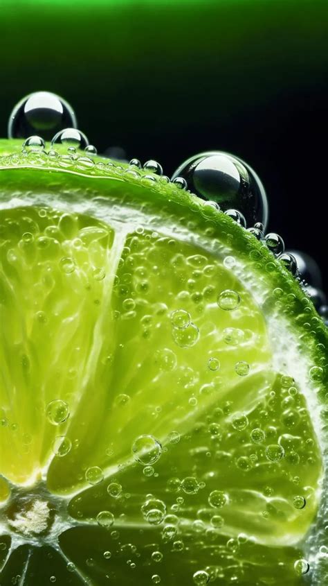 Slice Of Lime Under Water Pictures Of Food • Foodiesfeed • Food