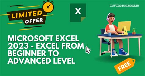 Microsoft Excel 2023 Excel From Beginner To Advanced Level Cigma