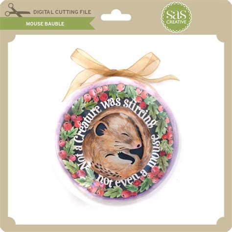 Sas Mouse Bauble Lori Whitlock