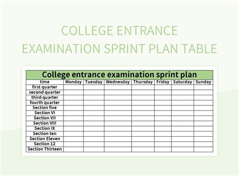 Free Sprint Plan Templates For Google Sheets And Microsoft Excel Slidesdocs
