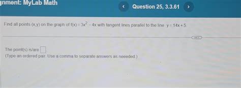 solved find all points x y on the graph of f x 3x2−4x