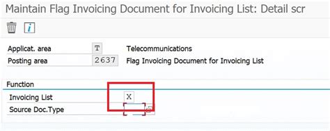 Convergent Invoicing Invoicing List