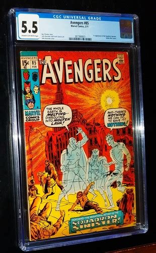 Cgc The Avengers 85 1971 Marvel Comics Cgc 55 Fine Key Issue Ebay