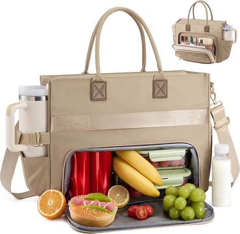 Lovevook Insulated Lunch Bag2 In 1 Work Tote Bag With