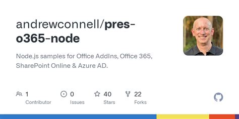 github andrewconnell pres o365 node node js samples for office