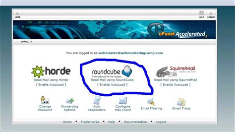 Cpanel Setup Email Address And Access It Via Webmail Youtube