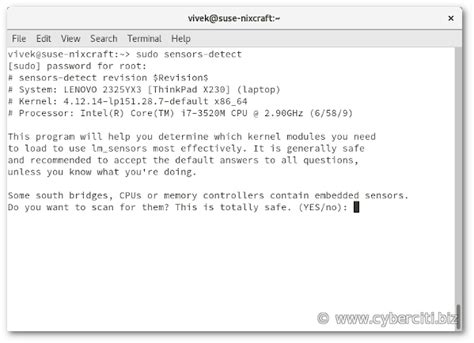 How To Check CPU Temperature In OpenSUSE Linux NixCraft