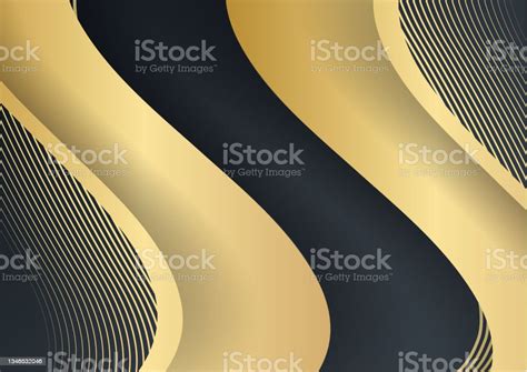기하학적 모양과 황금 요소 조합으로 추상적인 어두운 배경 0명에 대한 스톡 벡터 아트 및 기타 이미지 0명 3차원 형태 검은색 Istock