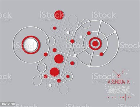 추상적인 그래픽 및 웹 디자인에 사용 하기 위해 초안 엔지니어링 기술 계획 벡터 라인과 원을 만든 산업 시스템의 그림입니다 예술적 그래픽 일러스트입니다 0명에 대한 스톡