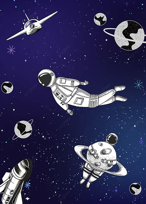 만화 손으로 그려진 행성 우주 배경 우주 행성 별이 빛나는 하늘 배경 일러스트 및 사진 무료 다운로드 Pngtree