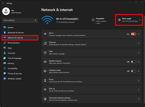 How To Check Network Data Usage In Windows 11