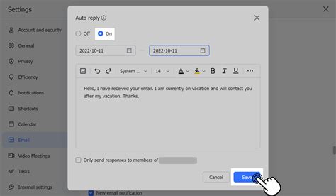 Set Up Auto Reply To Emails
