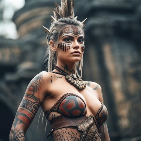 Sexy Tribal Warrior Woman