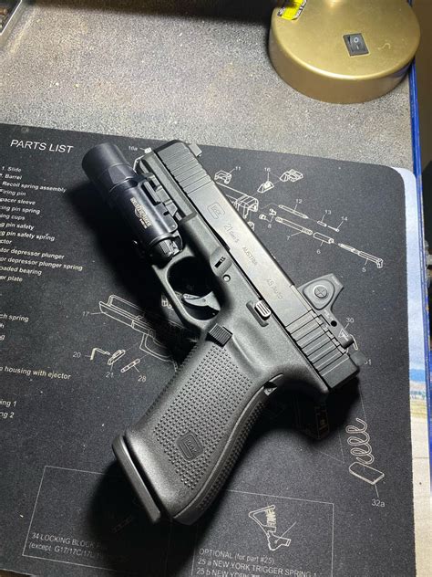 Glock 21 Gen 5 Trijicon Rmr Type 2 Trijicon Suppressor Height Green Front Orange Rear Sights Glock 21 Gen 5 Trijicon Rmr Type 2 Trijicon Suppressor Height Green Front Orange Rear Sights