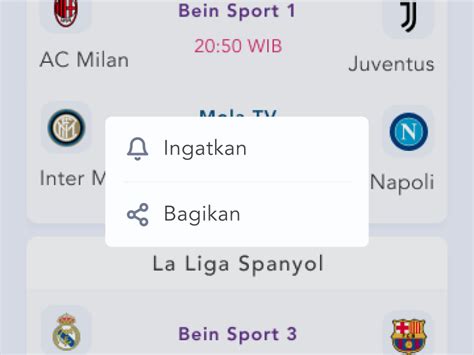 Redesign Jadwal Bola Tv Indonesia ⚽ Mobile App By Iosi Pratama On Dribbble