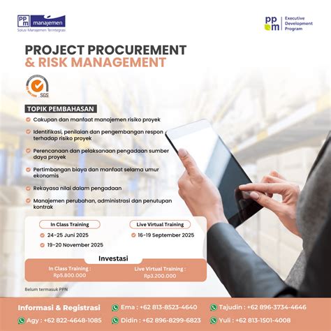 Project Procurement And Risk Management Ppm Manajemen