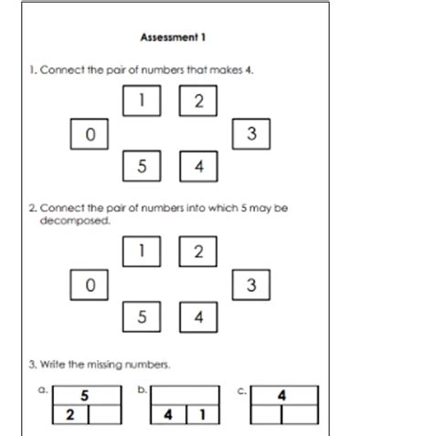 Assessment 1 I Connect The Pair Of Numbers StudyX