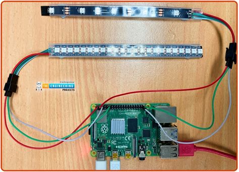 Interface A Ws2812 Rgb With Raspberry Pi 4 The Engineering Projects