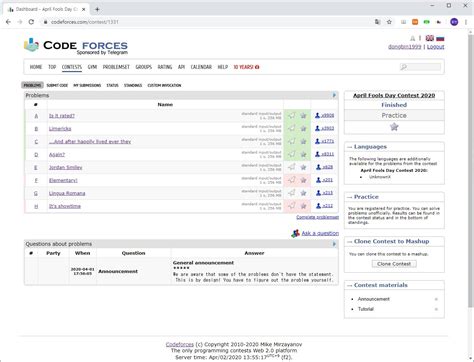 Codeforces April Fools Day Contest 2020 Review Leedongbins Blog