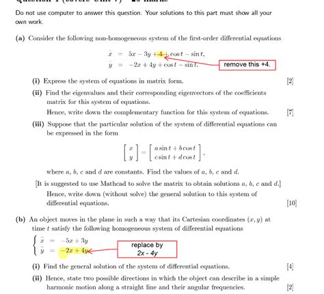 Solved Do Not Use Computer To Answer This Question Your